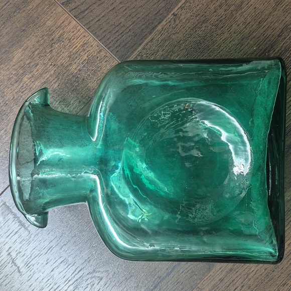 BLENKO | Accents | Blenko Vintage Double Spout Emerald Green Carafe No ...